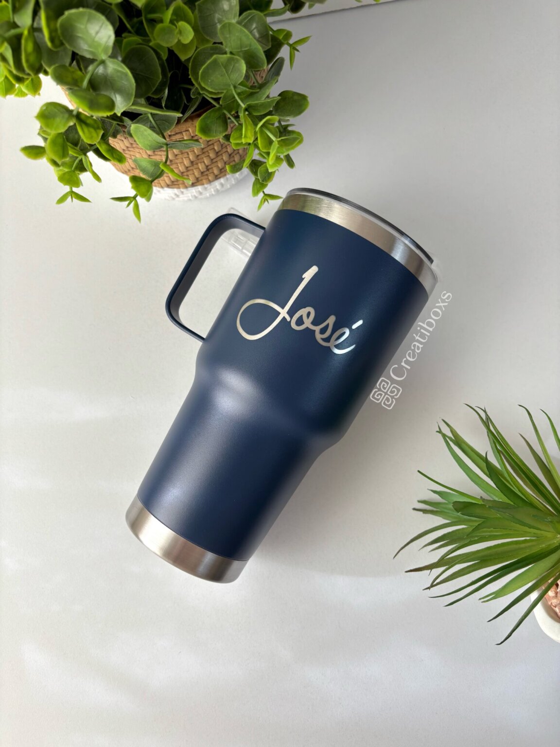 Termo personalizado clásico grande con agarradera 890ml 30oz | Creatiboxs