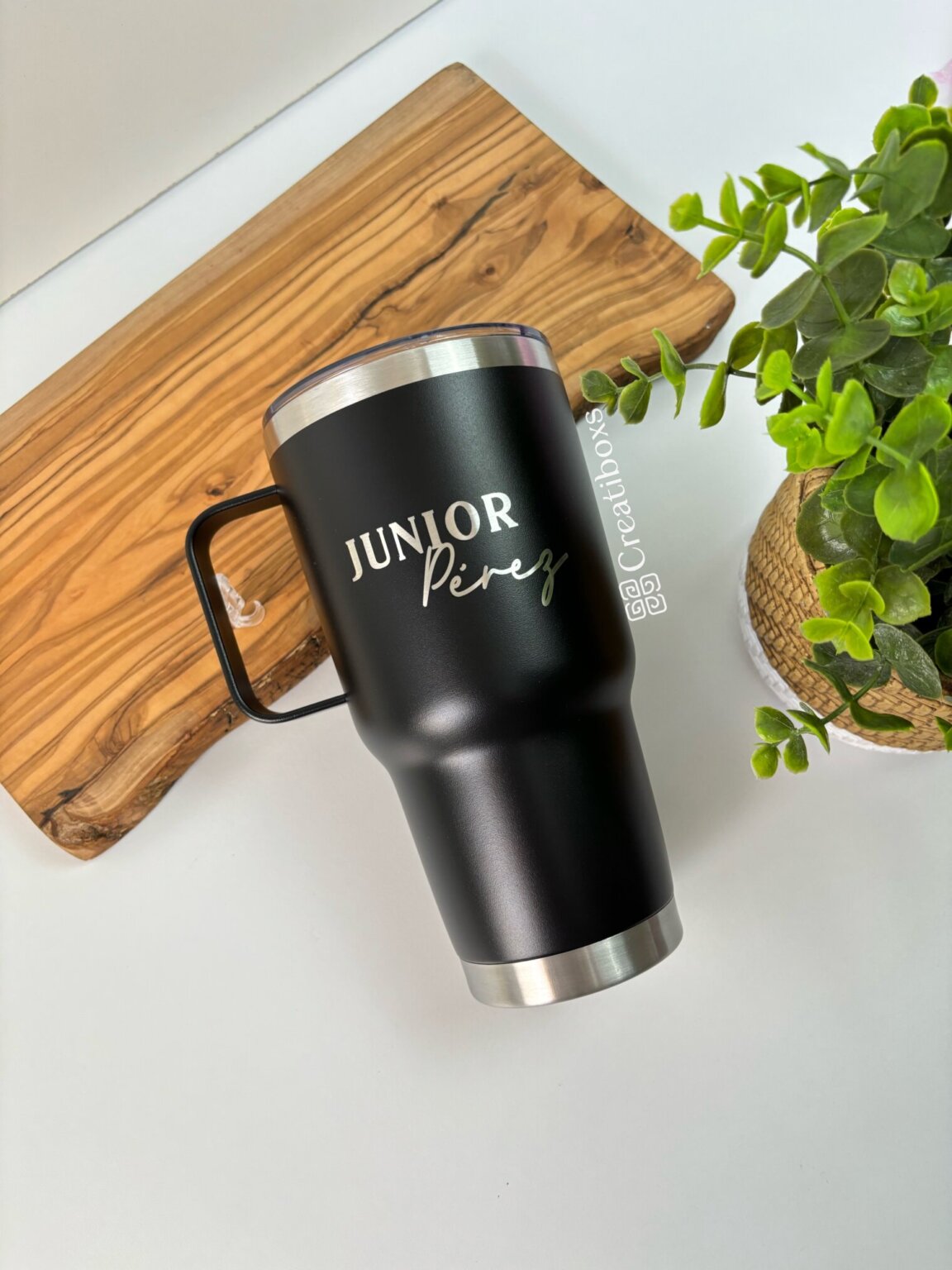 Termo personalizado clásico grande con agarradera 890ml 30oz | Creatiboxs
