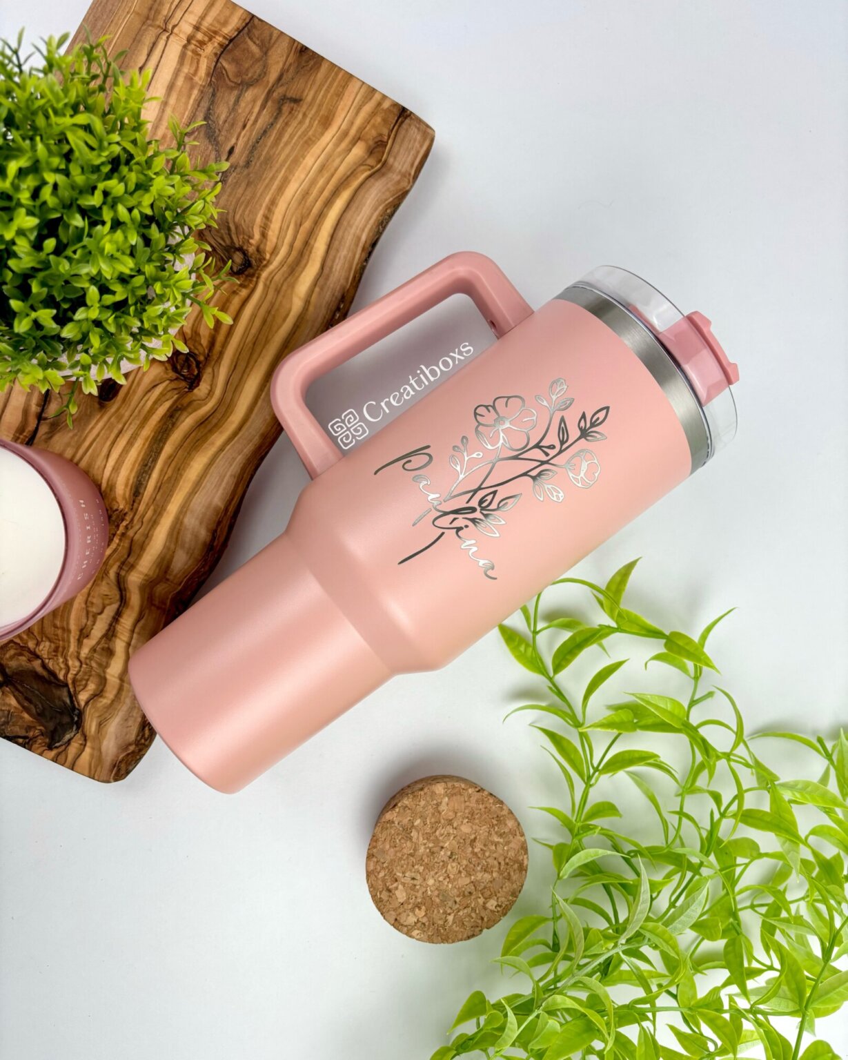 Termo personalizado jumbo con agarradera 1200ml 40oz | Creatiboxs
