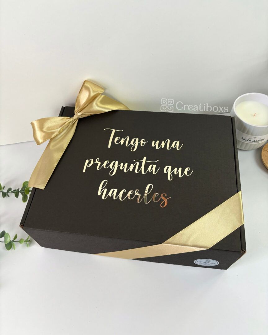 Kit termo delgado 590ml x2 y caja mediana personalizada | Creatiboxs