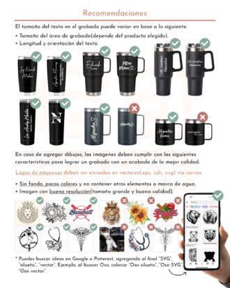 Kit termo delgado 590ml x2 y caja mediana personalizada | Creatiboxs
